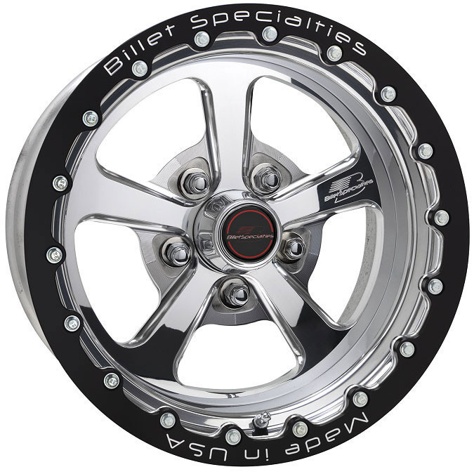 Billet Specialties Dominator Single Bead Lock 15x10 Polished - RSB95106165N