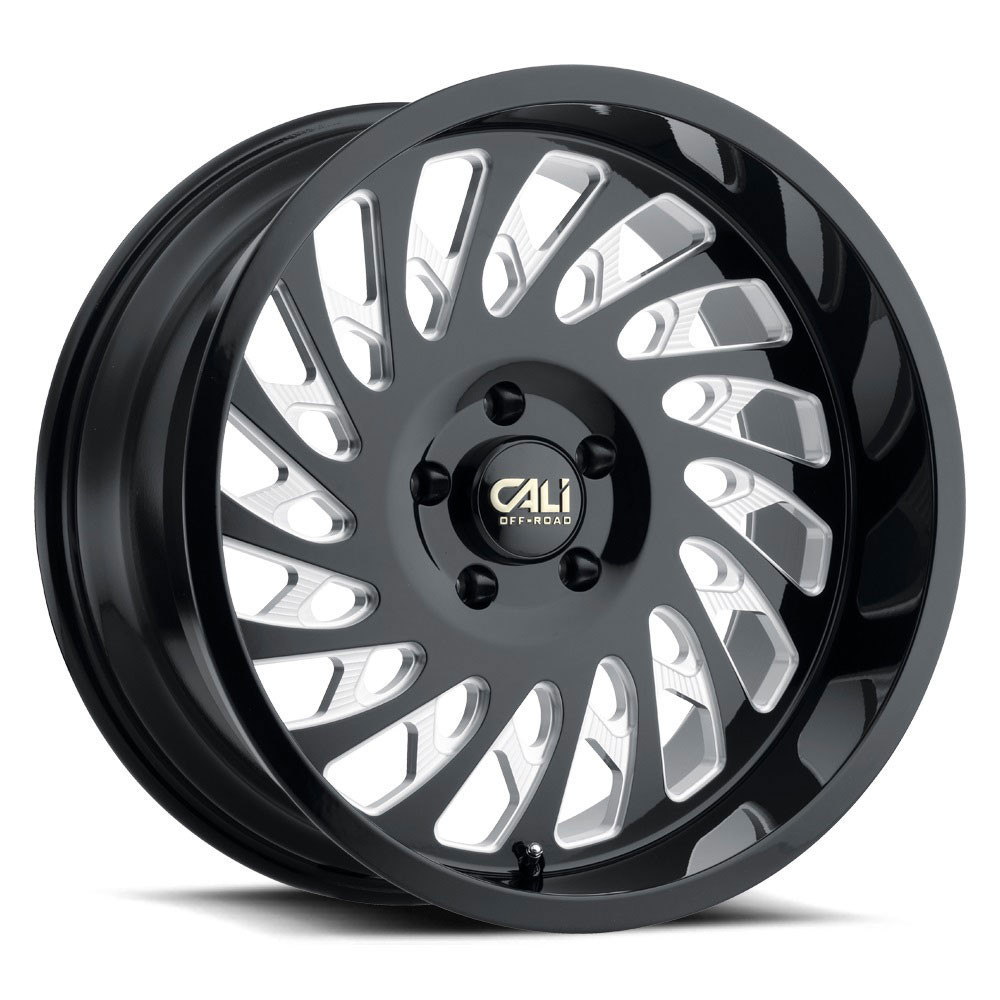 Cali Off-Road 9108 Switchback Gloss Black with Milled Spoke