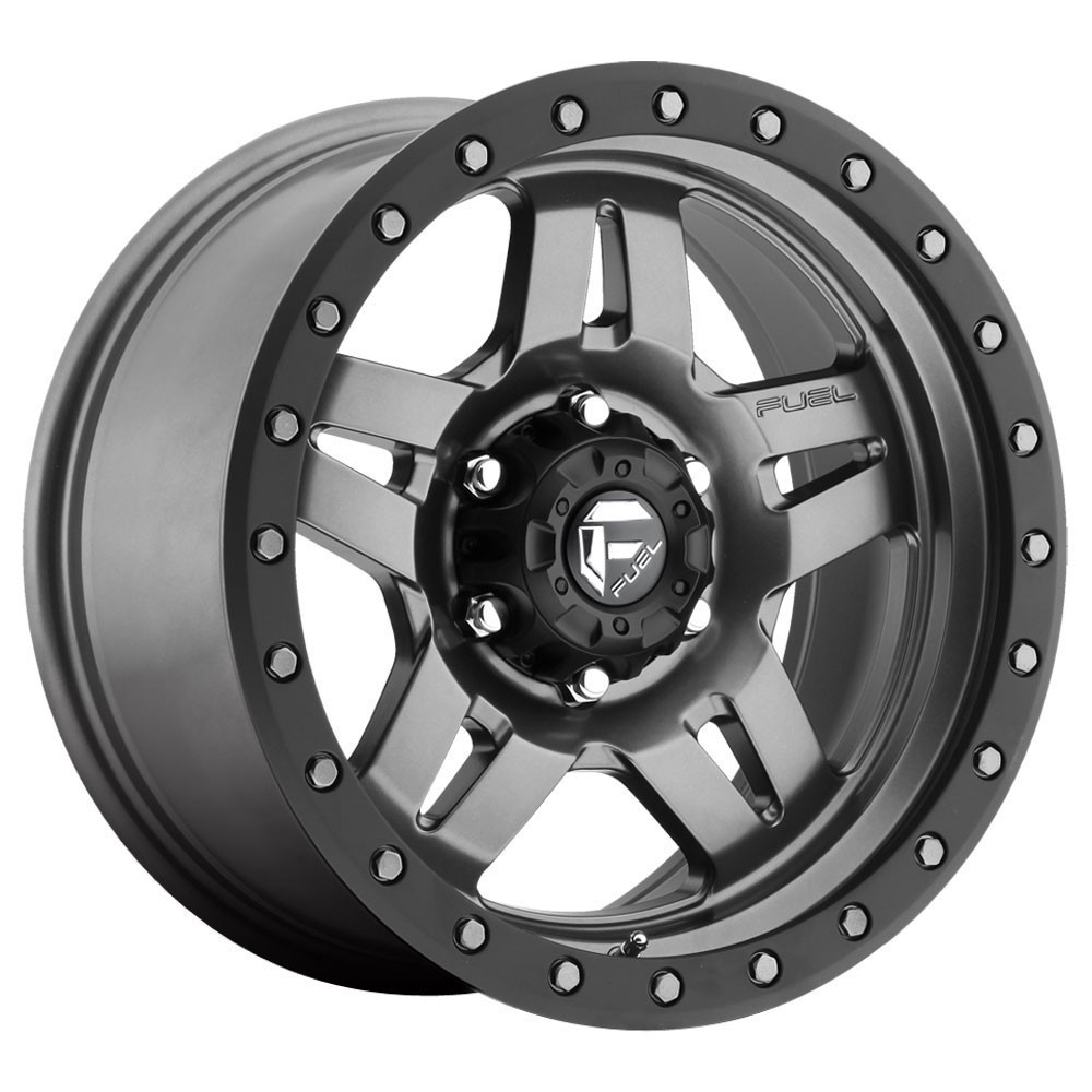 Fuel Anza D558 Matte Anthracite with Black Ring