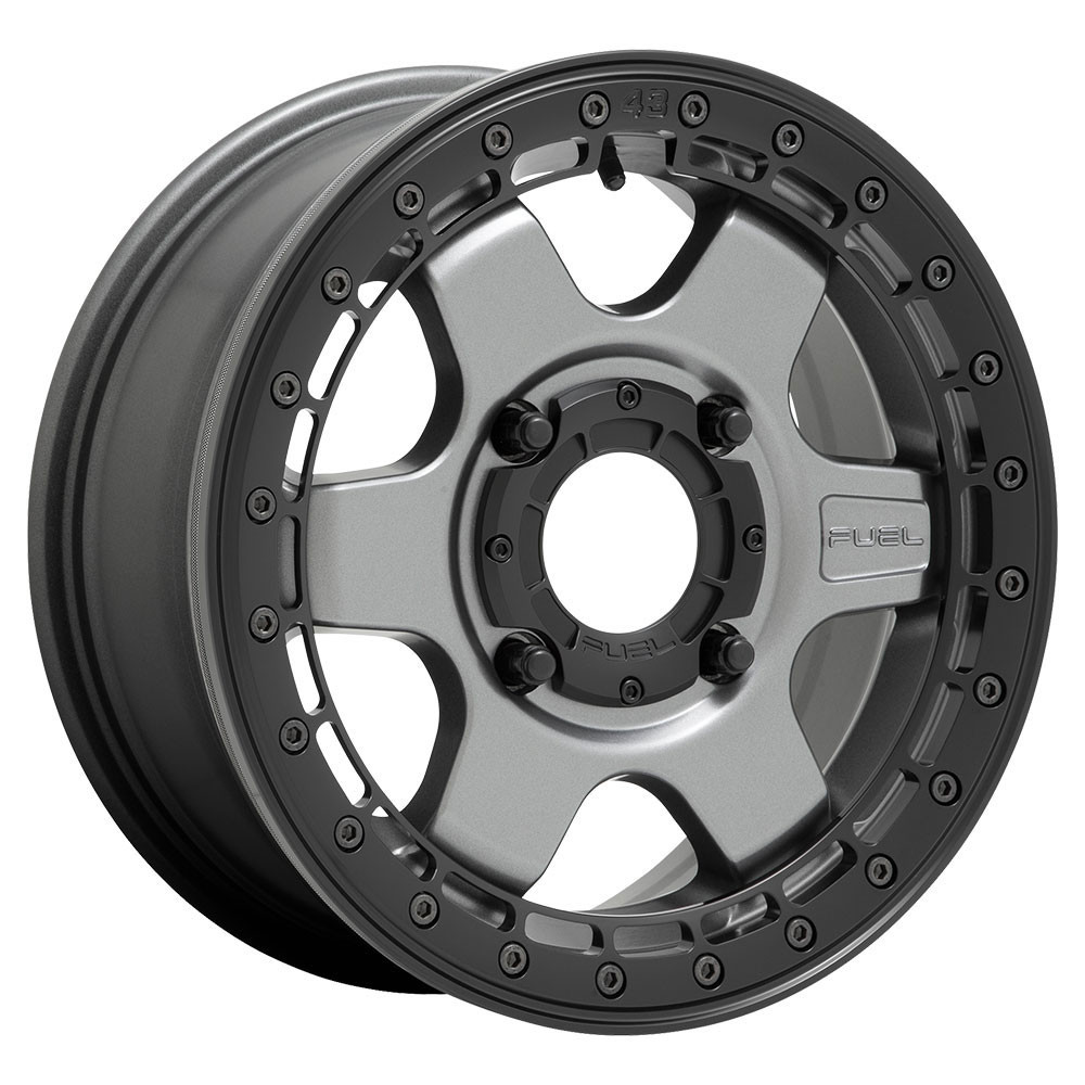 Fuel UTV Block D923 Matte Gunmetal Black Ring