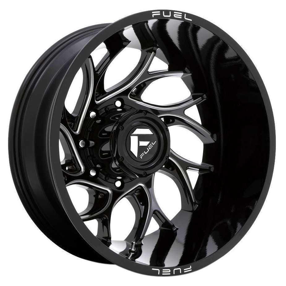 Fuel D741 Runner Dually Rear Black Milled