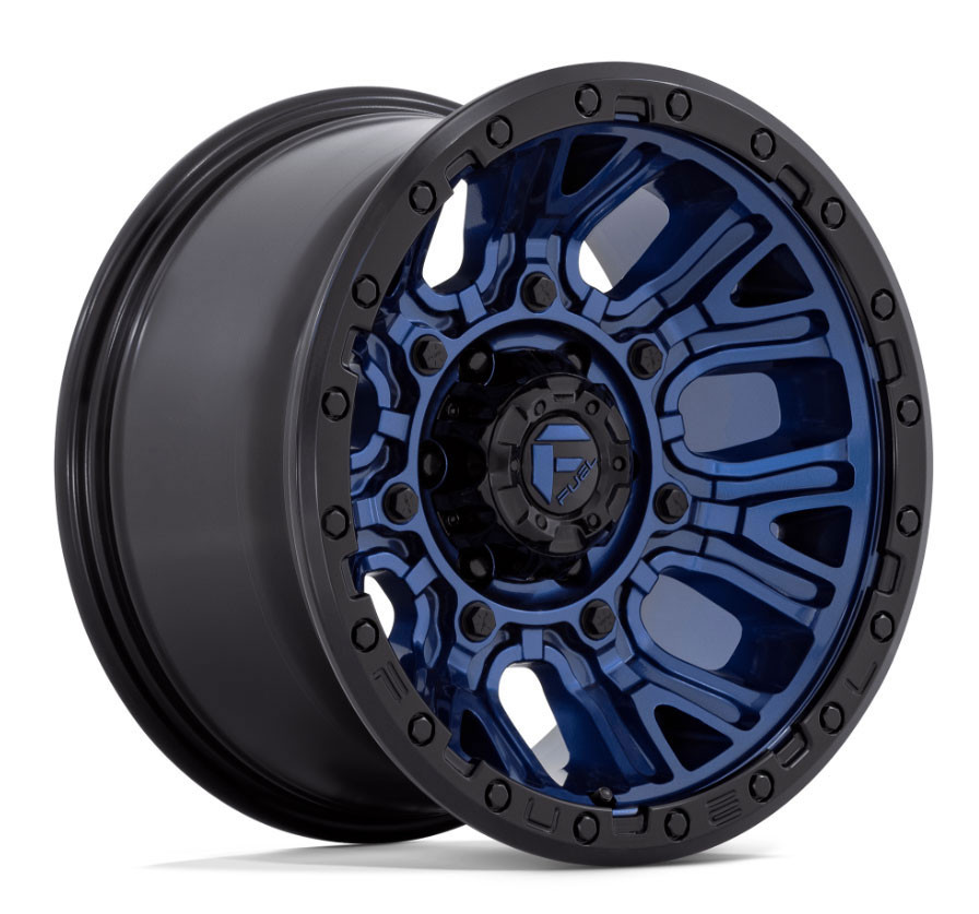 Fuel D827 Traction Dark Blue w/Black Ring
