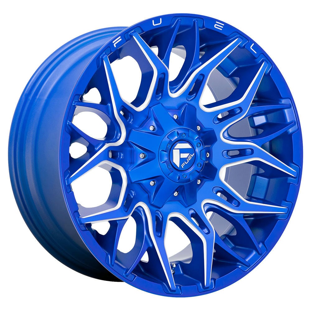 Fuel Twitch D770 Anodized Blue Milled