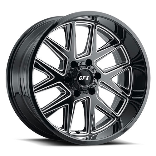 G-FX TM6 18x9 Gloss Black Milled - TM6 890-5127-12 GBM