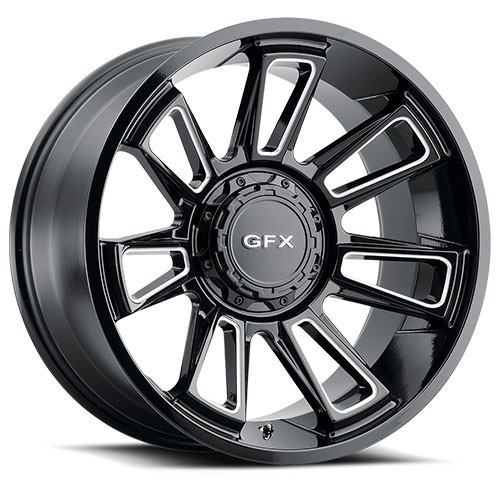 G-FX TR21 18x9 Gloss Black Milled - T21 890-5009-12 GBM