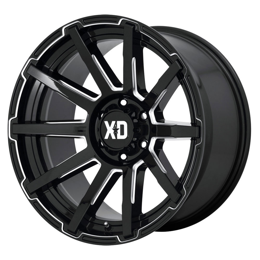 XD Series XD847 Outbreak 20x9 Gloss Black Milled - XD84729050318