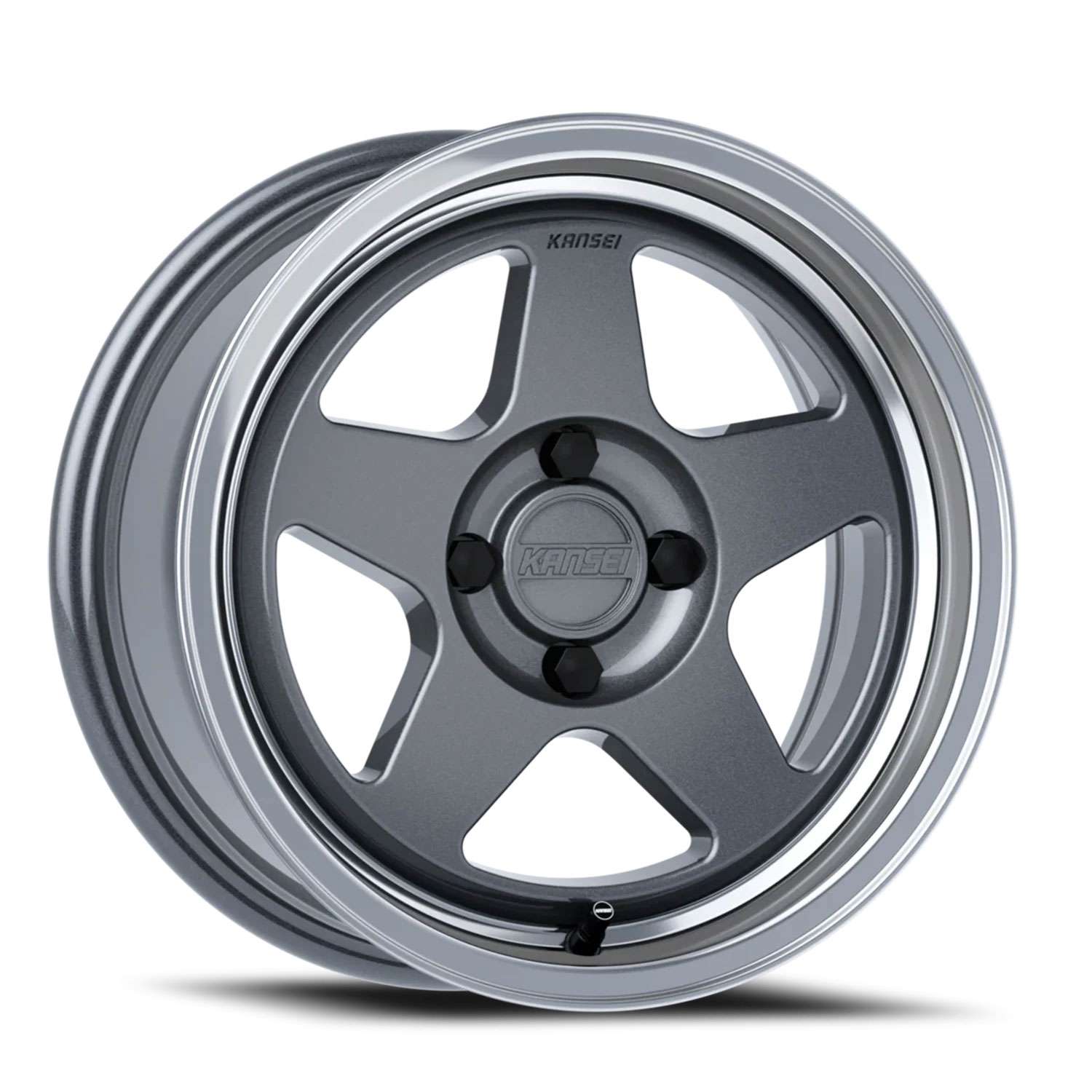 Kansei KNP 15x8 Hyper Silver Machined Lip - K12H-158010-00