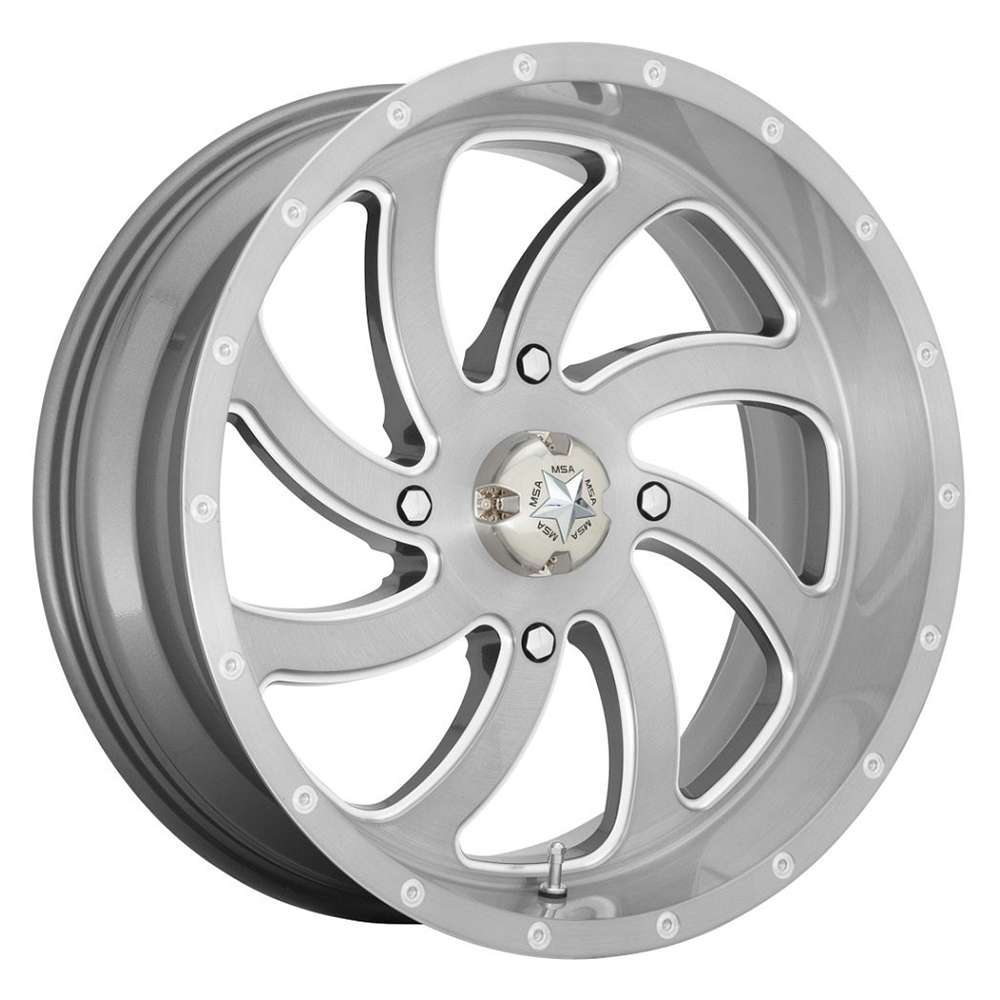 MSA Offroad M36 Switch 20x7 4x137 0 ET 112 CB Brushed Titanium