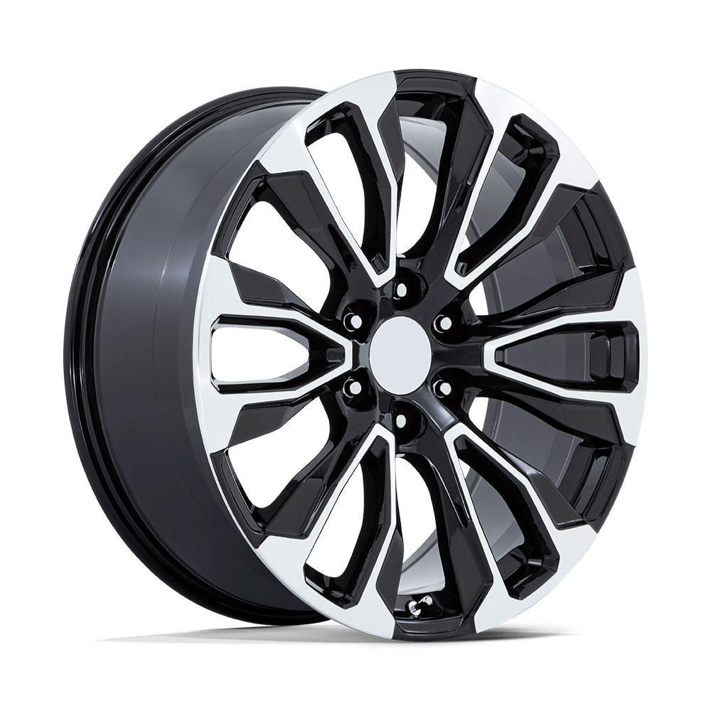 Performance Replicas PR211 24x10 Gloss Black / Machined Face - 211BM ...