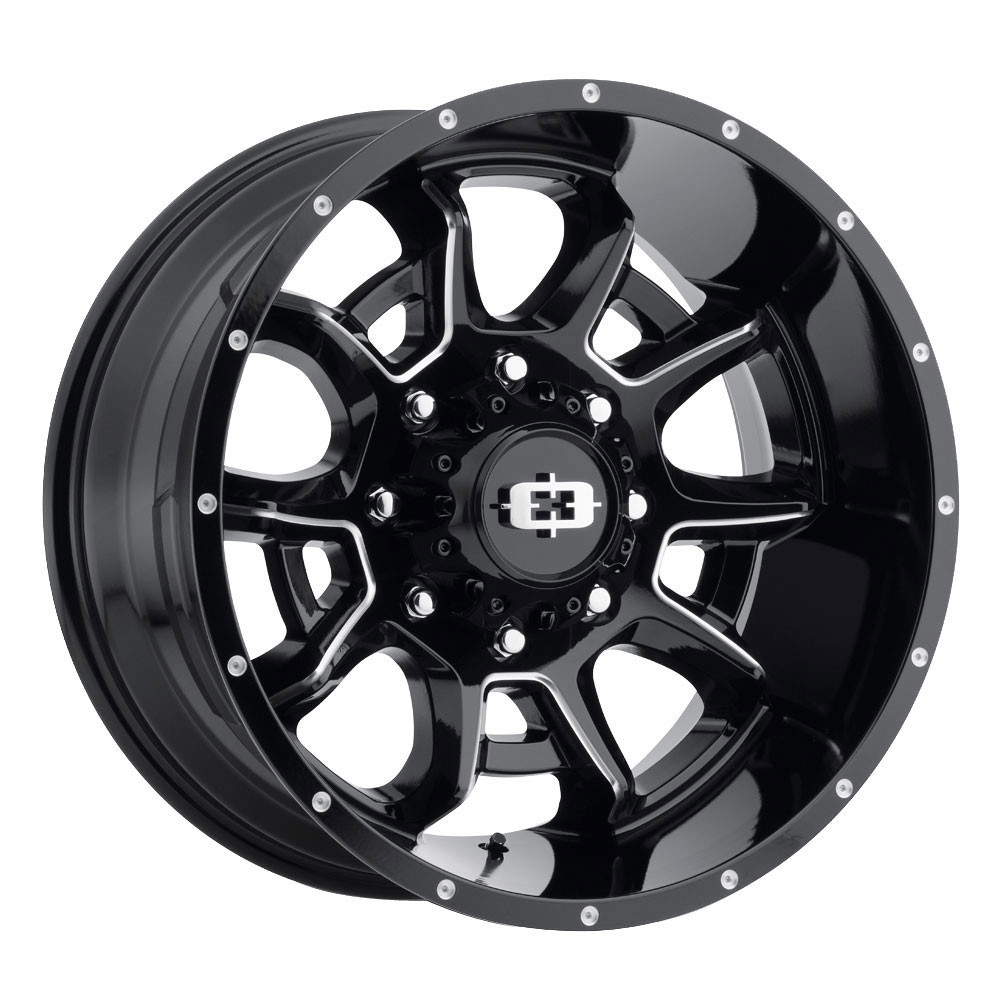 Vision 415 Bomb Gloss Black Milled Spoke